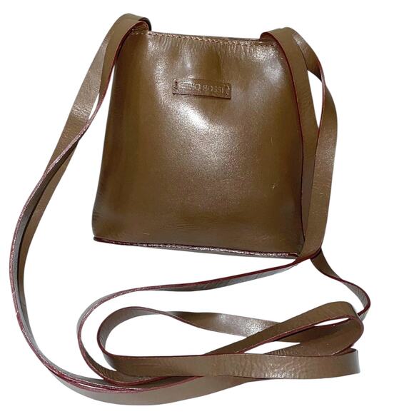 Nino BOSSI | Bags | Nino Bossi Brown Leather Small Crossbody Bag | Poshmark